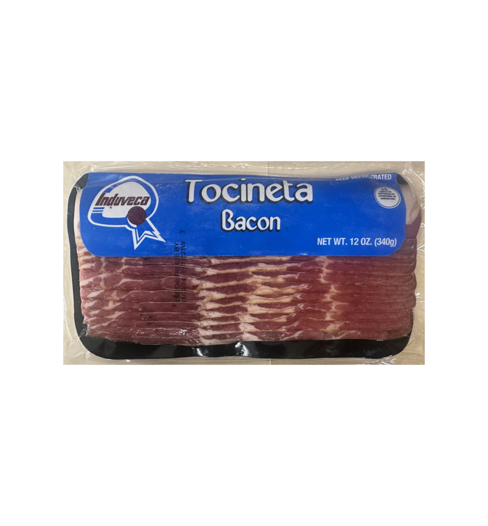 Induveca Bacon 12oz - Cibao Meat Products